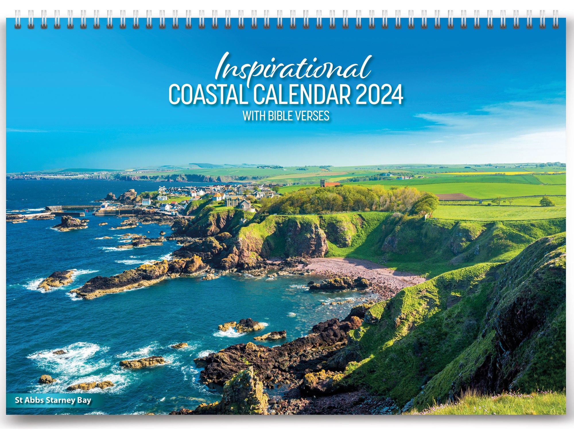 2024Hanging wall calendar 27.5x19.5cm Inspirational Coastal Calendar ...