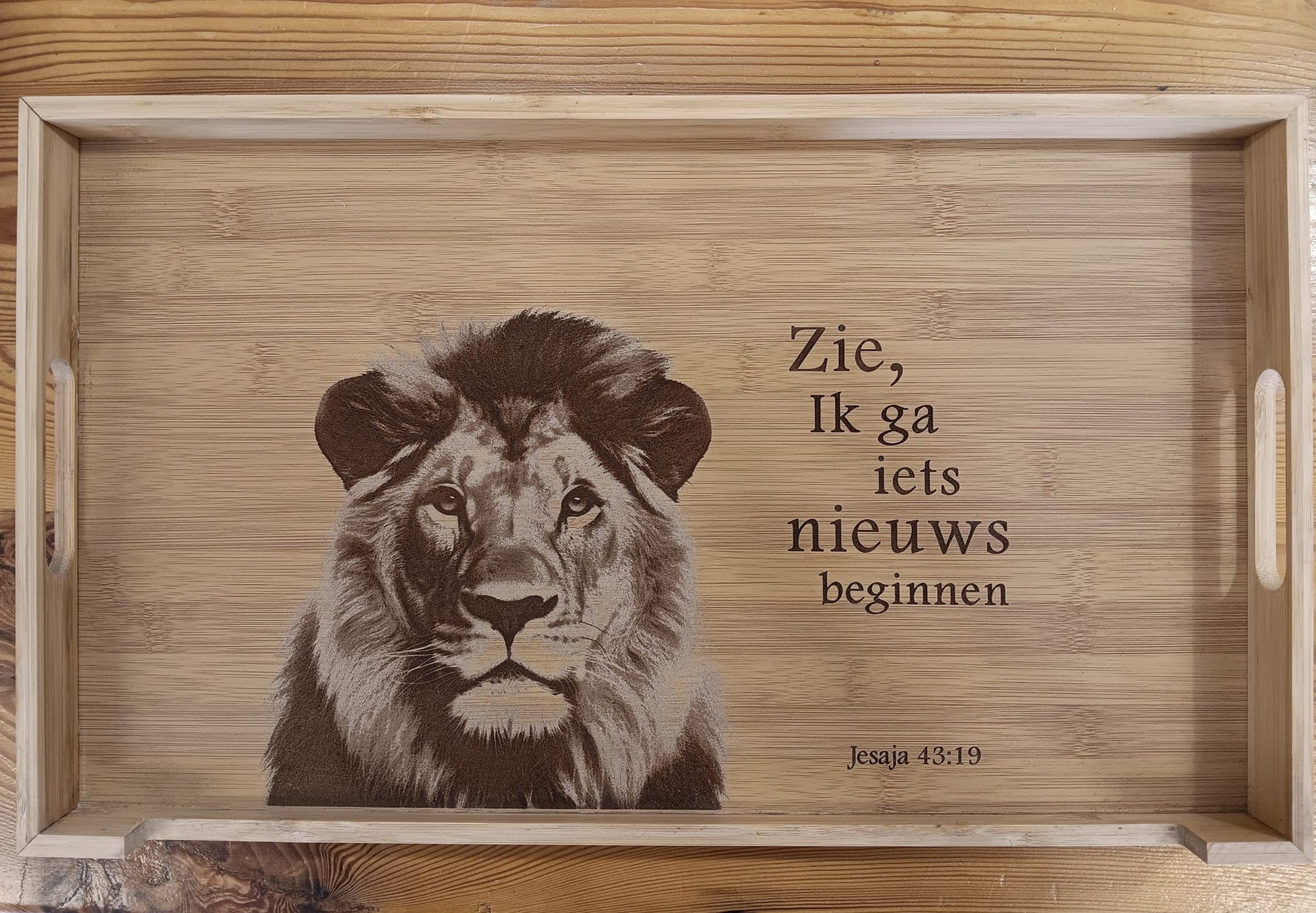 Dienblad Ik ga iets nieuws beginnen Jesaja 43 €17,50