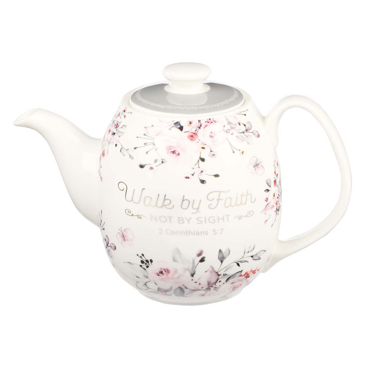 Tea pot - 950 ml Walk By Faith - 2 Corinthians 5:7 1220000137059